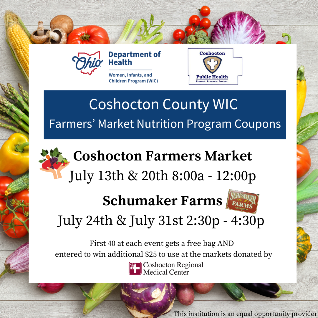 Coshocton County WIC FMNP 2024 Flyer – Coshocton Public Health District