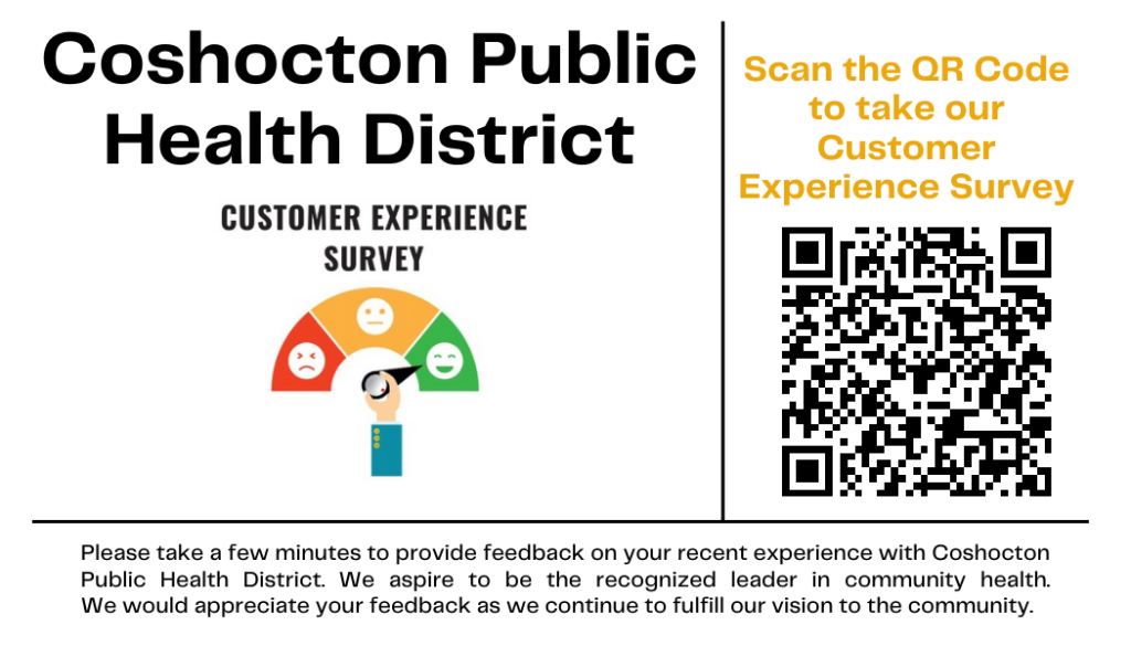 Customer Experience Survey & QR Code – Coshocton Public Health District